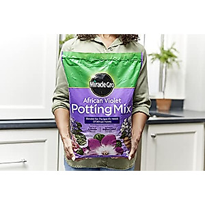 Miracle-Gro African Violet Potting Mix, 8qt, 2-Pack
