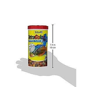 Tetra ColorPlus Fish Food Flakes, Tropical Flakes With Natural Color Enhancers, 7.06 Ounce