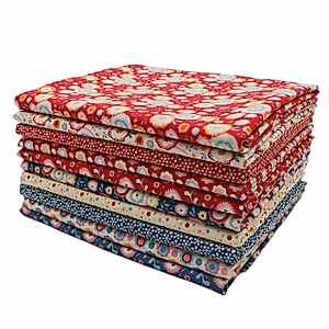iNee Candy Bloom Fat Quarters Fabric Bundles, Quilting Sewing Precut Cotton Fabric, 18 x 22 inches, Candy Bloom