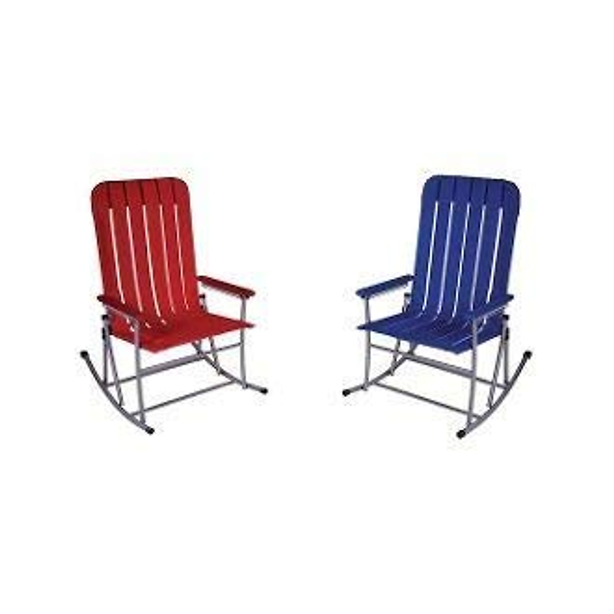 EEZ RV Products Premium Patio/Outdoor Folding Rocking Chair - Blue