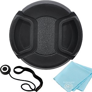 58mm Universal Snap-On Lens Cap For Canon Digital EOS Rebel SL1, T1i, T2i, T3, T3i, T4i, T5, T5i EOS60D, EOS70D, 50D, 40D, 30D, EOS 5D, EOS5D Mark III, EOS6D, EOS7D, EOS7D Mark II, EOS-M Digital SLR Cameras Which Has Any Of These Canon Lenses 18-55mm IS I