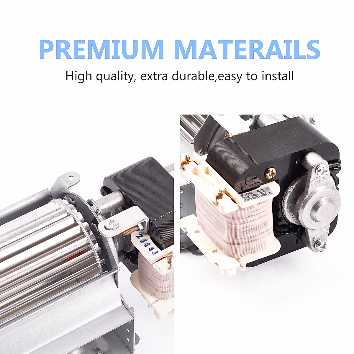 Criditpid BK GA3750 GA3750A GA3700 GA3700A Replacement Fireplace Blower Fan Kit for Desa, FMI, Vanguard, Vexar Fireplaces, 103581-01, 103581-02, 103581-03, 103581-04