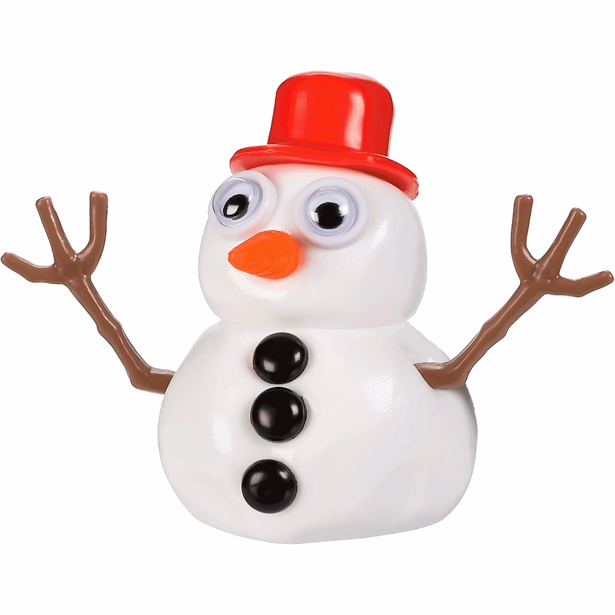 Toysmith Melting Snowman – Reusable Putty Slime Kit with Snowman Accessories – Build, Melt & Rebuild Fun – Desk Toy & Holiday Gift for Kids – Christmas Stocking Stuffer – Ages 5+
