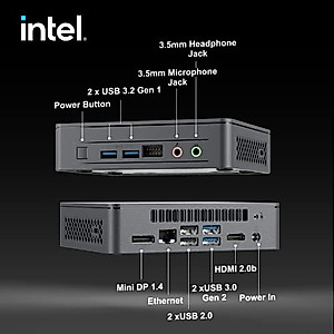 Intel NUC 11, NUC11ATKC4 Mini PC 16GB DDR4 RAM & 512GB SSD Versatile Computers with Intel Celeron N5105 Processor, Support HDMI Dual 4K UHD/Bluetooth v5.2/Windows 11 Pro preinstalled