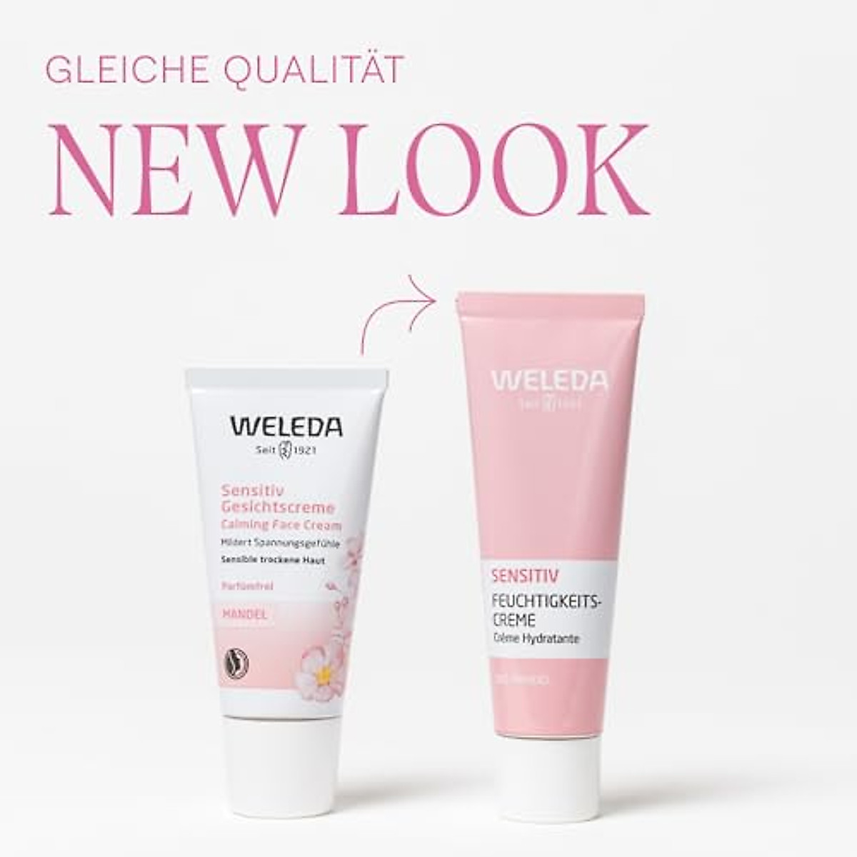 Weleda Sensitive Care Face Cream, 1 Fluid Ounce, Fragrance Free, Plant Rich Moisturizer with Sweet Almond Oil