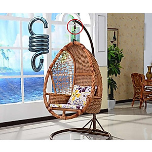 700lbs Weight Capacity Hammock Chair Spring for Porch Swings Hanging Chairs 2 Pieces Suspension Hooks