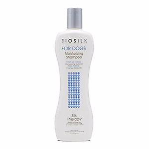 BioSilk for Dogs Silk Therapy Moisturizing Shampoo | Best Moisturizing Shampoo for All Dogs and Dogs With Dry, Itchy, or Sensitive Skin | 12 Oz Dog Shampoo