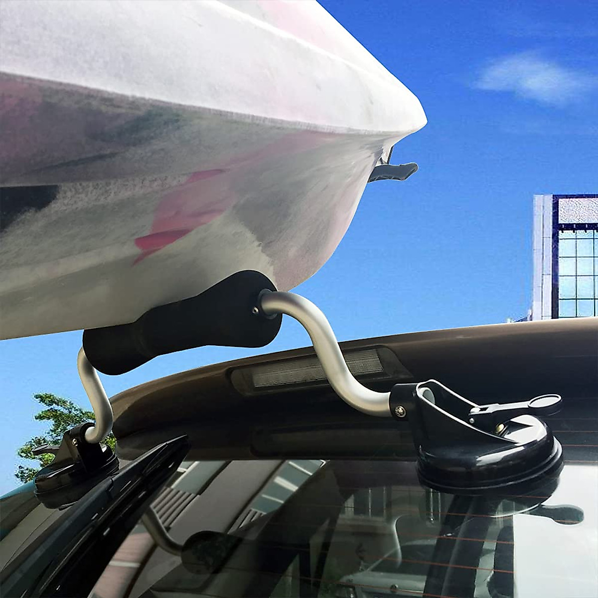 Newcod Kayak Roller, Kayak Loader with Suction Cup for Kayak Canoe Roof Load Assist