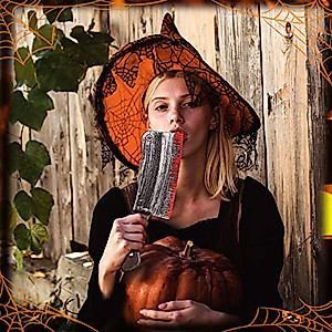 3 Pieces Halloween Knife Fake Knife Halloween Machete Toy Plastic Halloween Butcher Sickle Weapon Prop Halloween Party Decoration