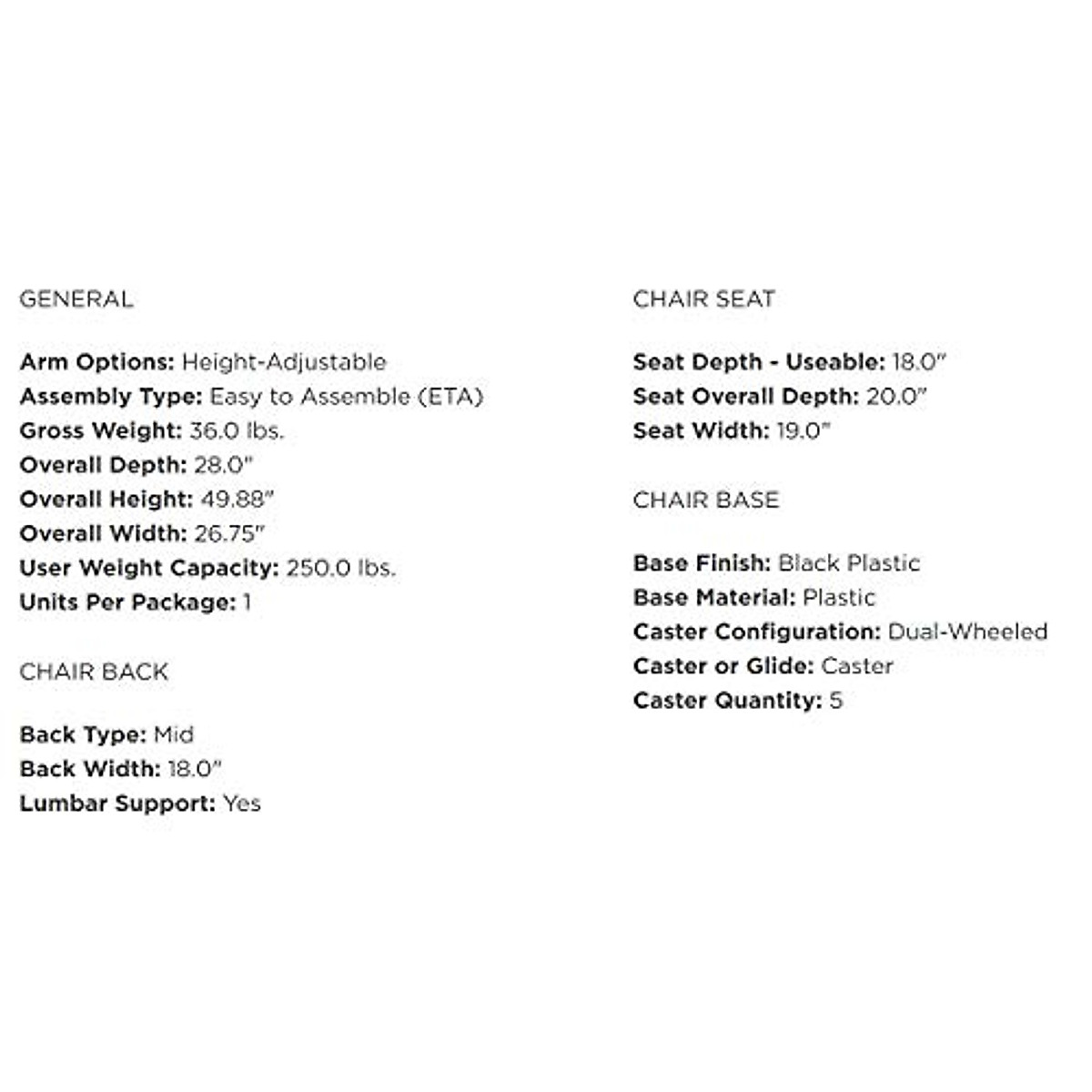 HON HON5715GA10T Volt Mesh Back Task Stool Chair, in Black (H5715)