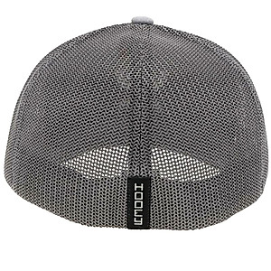 HOOEY Men's Flexfit Fitted Hat (Large/X-Large, Grey)