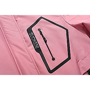 SUOKENI Women's Waterproof Ski Jacket Warm Winter Snow Coat Hooded Raincoat