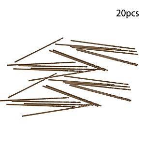 Utoolmart Twist Drill Bit, High Speed Steel Twist Drill Bit, Equal Reduced Shank Bit, 0.8mm Dia Twist Bits, M35 Cobalt Twist Drill Bit Set, for Steel Aluminum Alloy, 20 Pcs