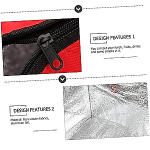 Baluue 1pc Bag Coffee Containers Coffee Chiller Food Warmer Bag Catering Bag Thermal Lunch Bag Hot Bags for Delivery Take-out Insulated Bag Lunch Box Bento Handled Bag Cake Pizza Meal Kit