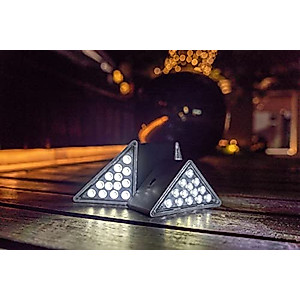 ZONGXFF LED Solar Stair Light, Outdoor Step Light,Solar Step Light Outdoor Waterproof, Wiring-Free, Automatic on/Off, Cool White 6-Piece Light All Night for Garden Driveway