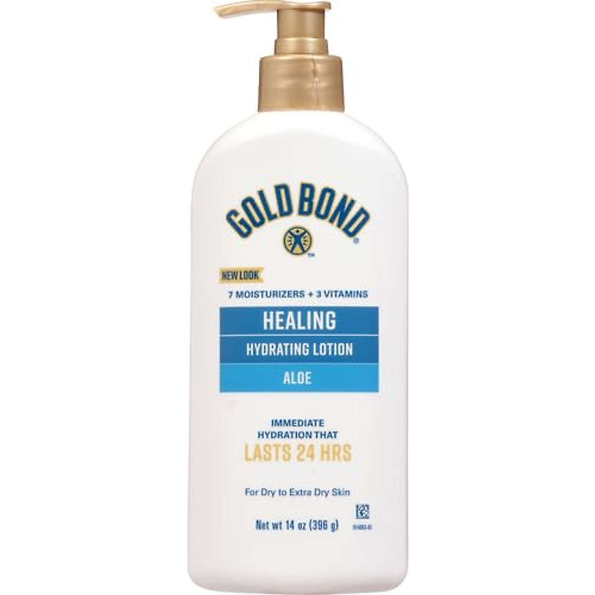 Gold Bond Healing Hydrating Lotion, 14 oz., With Aloe, Moisturizes, Immediate 24-Hour Hydration