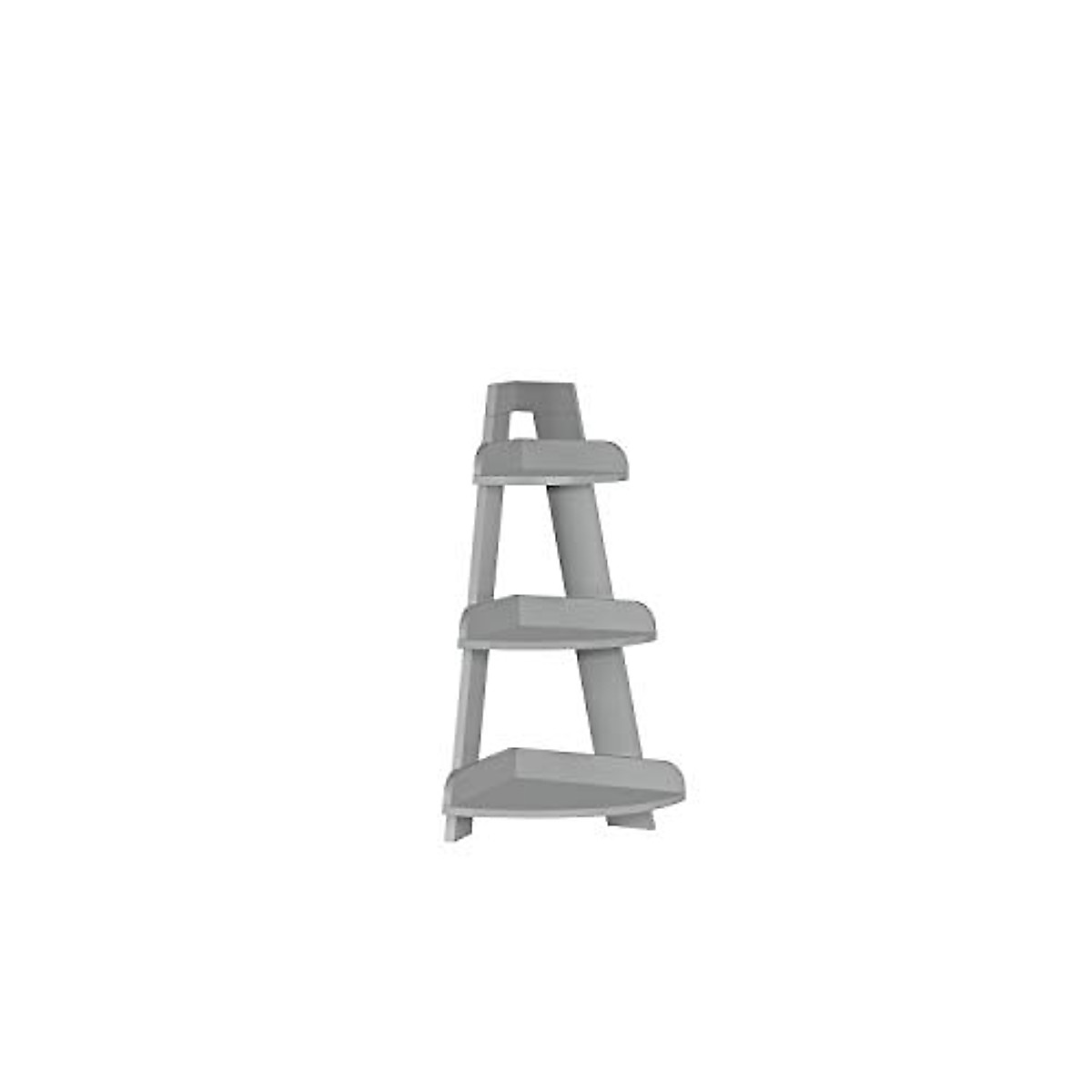 RiverRidge Kids Wall Corner Ladder Shelf, Gray