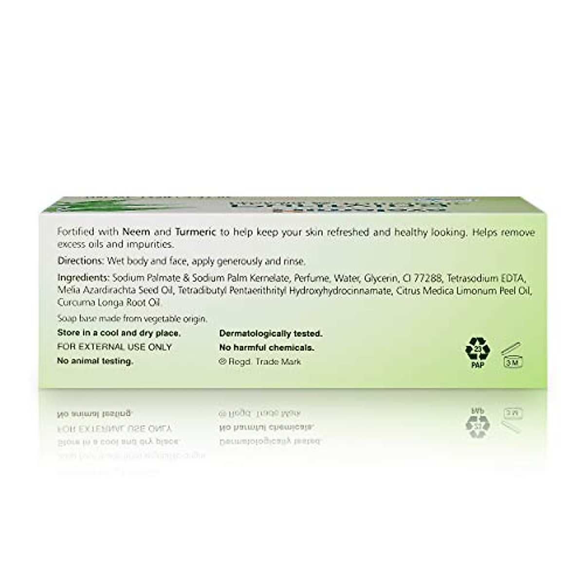 Himalaya Purifying Neem & Turmeric Cleansing Bar, Face and Body Soap for Soft, Clear & Acne Free Skin, 4.41 oz, 12 Pack