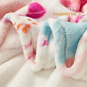 Cozy Bliss Garden Fairy Throw Blanket for Kids Luxury Printed Single Layer Plush - Offside Pure White, Most Giftable for Your Baby and Toddler 43"x59"