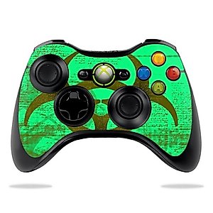MightySkins Skin Compatible with Microsoft Xbox 360 Controller - Biohazard | Protective, Durable, and Unique Vinyl Decal wrap Cover | Easy to Apply, Remove, and Change Styles | Made in The USA