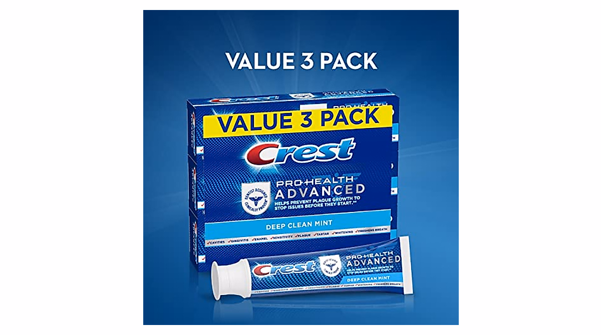 Crest Pro-Health Advanced Deep Clean Toothpaste Mint 3 Pack