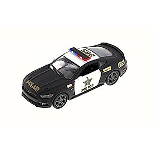KiNSMART 2015 Ford Mustang GT Police, Black 5386DP - 1/38 Scale Diecast Model Toy Car but NO Box