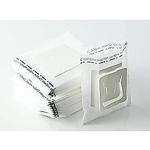 50Pcs Portable Coffee Filter Paper Bag Hanging Ear Drip Coffee Bag Single Serve Disposable Drip Coffee Filter Bag Perfect for Travel, Camping, Home, Office