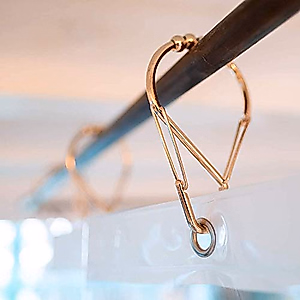 Kent & West - USA Made PEVA Shower Curtain Liner | PVC Free | Clear & Durable | Metal Grommets | 9 Gauge | Bottom Magnets | 72" W x 84" H (Extra Long)