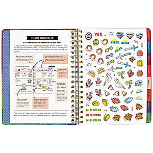 Stay Golden 17-Month Large Planner with 1000+ Stickers 2019-2020 (Pipsticks+Workman)