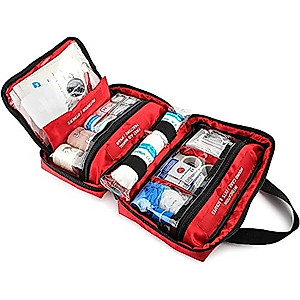 Kitgo First Aid Kit with Hospital Grade Medical Supplies Gift for Dad Husband Great for Home, Outdoors, Office, Car, Travel, Camping, Hiking, Boating, Every Emergencies 220 Piece