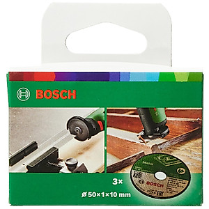 Bosch 1600A01S5Y 3 Cutting Discs (for Metal, Ø 50 mm, Accessories for Easy Cut & Grind)