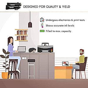 Limeink 2 Black Compatible Replacement Cartridges for Dell H625cdw H825cdw S2825cdn High Yield Laser Toner Cartridges for Smart Color Printers H625 H825 s2825 Ink