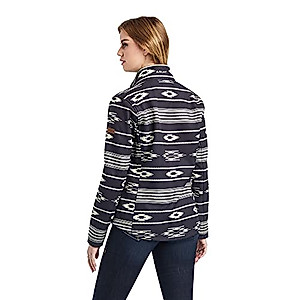 ARIAT Women's Softshell Chimayo Jacket, Rio Chiquito Black/Buttercream