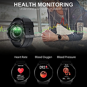 Lefitus Smart Watch for Men Women, Bluetooth Smartwatch Make/Receive Calls, 1.32" Touch Screen IP67 Waterproof Women Fitness Watch with Heart Rate Sleep Monitor Blood Pressure Watch for iOS Android