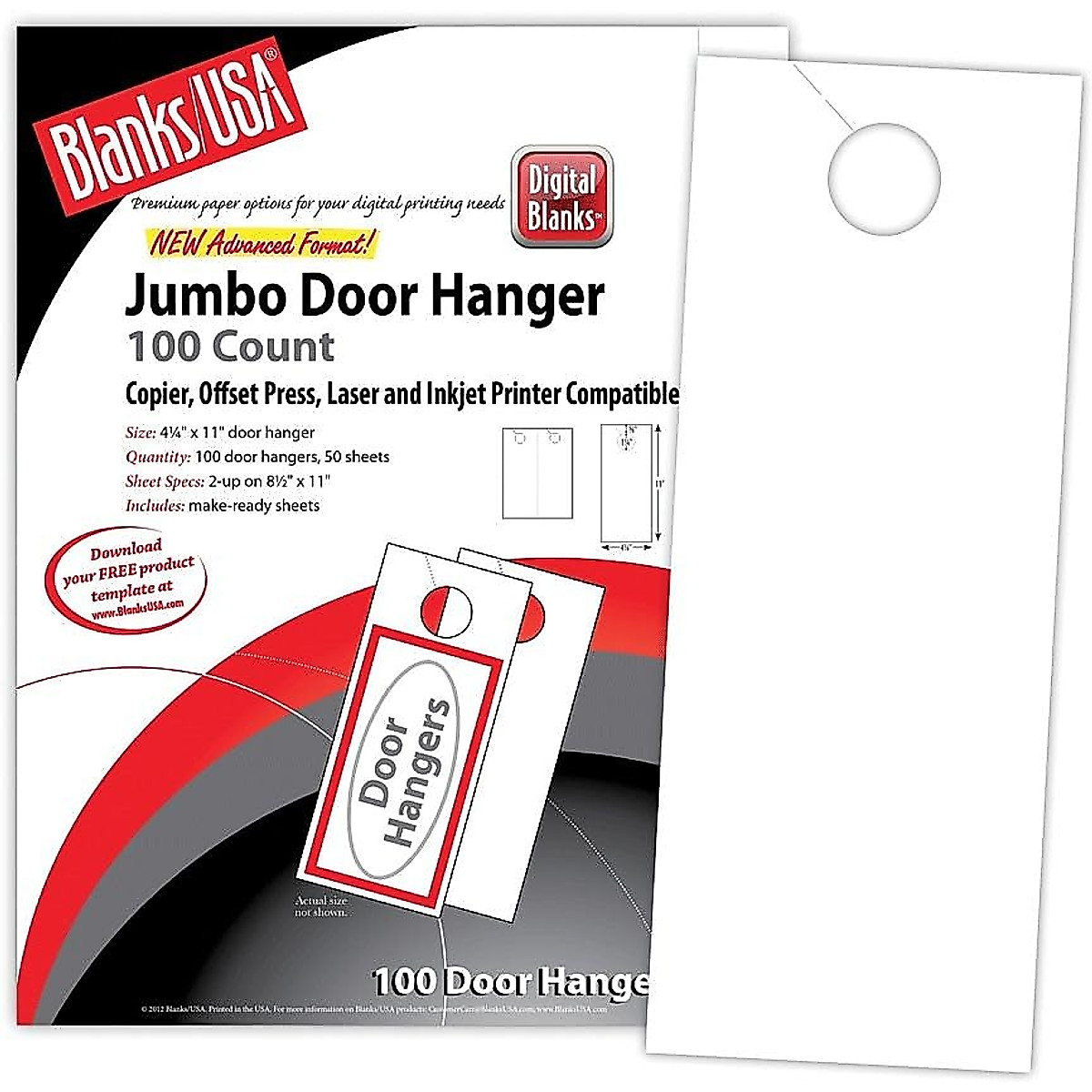 Digital Door Hanger - 4.25" x 11", 100 Door Hangers