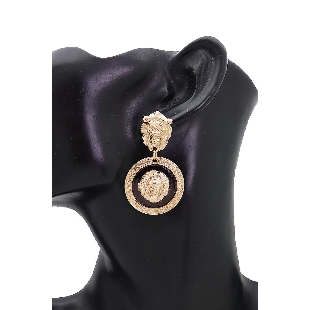 Women Fashion Jewelry Cool Hook Earrings Set Gold Color Lion Celebrity Sexy