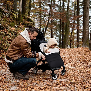 JOFOL BABE Baby Bunting Bag Stroller Footmuff - Warm Bunting Bag Baby Stroller - Winter Baby Bunting Bag Stroller - Universal Stroller Bunting Bag Infant - Outdoor Stroller Sleeping Bag Toddler (Grey)