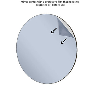 Marketing Holders Acrylic Mirror Round Circle 10" Inch Round Flat for DIY Craft Projects Safer Than Glass Light Weight Plastic Blind Spot Mirror Center Piece for Weddings and Events