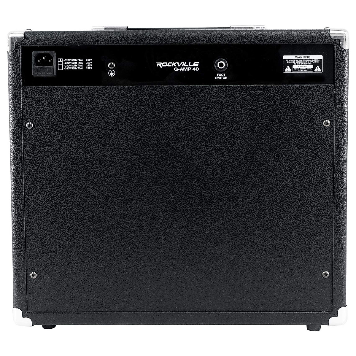 Rockville G-AMP 40 Guitar Amplifier 10" Speaker/Bluetooth/Mic in/USB/Footswitch,Black