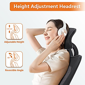 Sweetcripy Bar Stools Set of 2, PU Leather Adjustable Swivel Barstools Chair