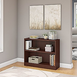 Bush Furniture Universal Small 2 Shelf Bookcase, Vogue Cherry