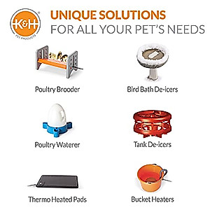 K&H Pet Products Thermo-Chicken Heated Perch Gray 36" 55W