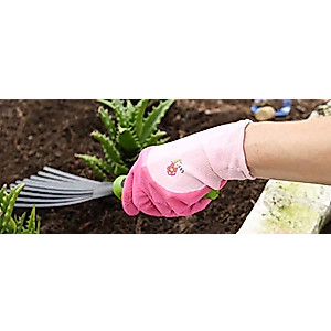 Women Gardening Gloves with Micro Foam Coating - Garden Gloves Texture Grip - Women’s Work Gloves 3 Pair Pack - Working Gloves For Weeding, Digging, Raking and Pruning