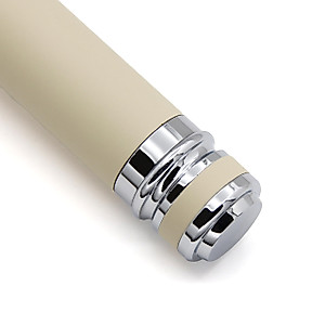 Edwin Jagger DES87RCBLAMZ Double Edge Safety Razor, Ivory Rubber Coated, Short Handle