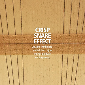 Meinl Pickup Cajon Box Drum with Internal Strings for Snare Effect - NOT MADE IN CHINA - Makah Burl Frontplate / Baltic Birch Body, Woodcraft Professional, 2-YEAR WARRANTY (PWCP100MB)