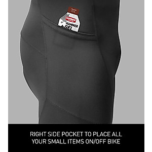 AERO|TECH|DESIGNS | Men's 3D Gel Padded Bike Bib-Shorts | Black | X-Large