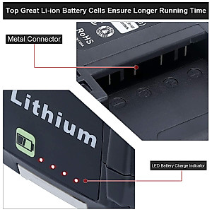 ELEFLY 40V 6.0Ah OP4050A Replacement for Ryobi 40V Lithium Battery OP4015 OP4026 OP40201 OP40261 OP4030 OP4040 OP40401 OP4050 OP40501 OP40601 40 Volt Cordless Tool Battery