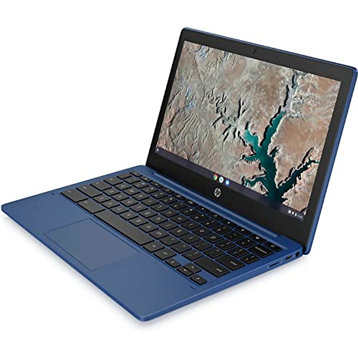 HP Chromebook 11.6-inch HD Screen Laptop, MediaTek MT8183, 4 GB RAM, 64 GB eMMC, Google Chrome OS, USB-C Port, Camera, Small Size Netbook Computer (11a-na0090nr, 2022, Indigo Blue) (Renewed)