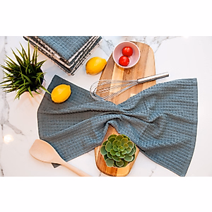 Pikanty - Kitchen Towels - 12 Pack - 100% Soft Cotton - 15x25 Inches - Great for Washing Dishes Dish Rags, Everyday Cooking and Baking