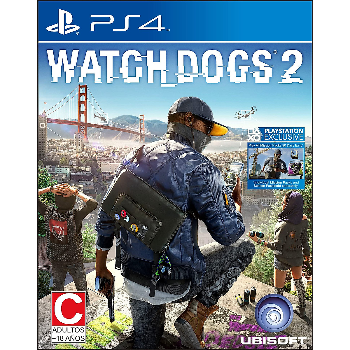 Watch Dogs 2 PS4 - 100% Doblado En Español Em Português